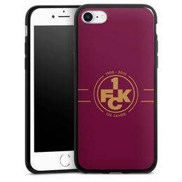 DeinDesign iPhone 8 Handy Slim Case extra d&uuml;nn Silikon Handyh&uuml;lle schwarz H&uuml;lle 125 Jahre Official Licensed Product 1. Fc Kaiserslautern Silikon Slim Case