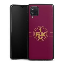 DeinDesign Galaxy A12 Handy Silikon H&uuml;lle Case schwarz Handyh&uuml;lle 1. Fc Kaiserslautern 125 Jahre Official Licensed Product