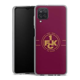 DeinDesign Galaxy A12 Handy Silikon H&uuml;lle Case transparent Handyh&uuml;lle 1. Fc Kaiserslautern 125 Jahre Official Licensed Product Silikon Case