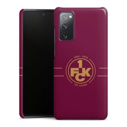 DeinDesign Galaxy S20 FE Handy Premium Case Smartphone Handyh&uuml;lle Schutzh&uuml;lle gl&auml;nzend 1. Fc Kaiserslautern 125 Jahre Official Licensed Product Premium Case