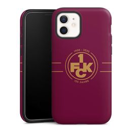 DeinDesign iPhone 12 mini Handy Panzer Handyh&uuml;lle robuste Outdoor H&uuml;lle Schutzh&uuml;lle matt 1. Fc Kaiserslautern Official Licensed Product 125 Jahre Tough Case