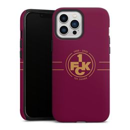 DeinDesign iPhone 13 Pro Max Handy Panzer Handyh&uuml;lle robuste Outdoor H&uuml;lle Schutzh&uuml;lle matt 1. Fc Kaiserslautern Official Licensed Product 125 Jahre Tough Case