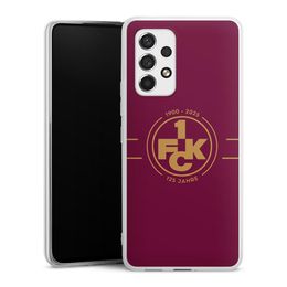 DeinDesign Galaxy A53 5G Handy Silikon H&uuml;lle Case transparent Handyh&uuml;lle 1. Fc Kaiserslautern 125 Jahre Official Licensed Product Silikon Case
