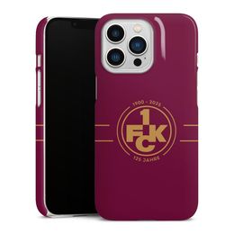 DeinDesign iPhone 13 Pro Handy Premium Case Smartphone Handyh&uuml;lle Schutzh&uuml;lle gl&auml;nzend 1. Fc Kaiserslautern Official Licensed Product 125 Jahre Premium Case