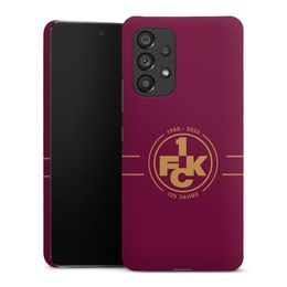 DeinDesign Galaxy A53 5G Handy Premium Case Smartphone Handyh&uuml;lle Schutzh&uuml;lle matt 1. Fc Kaiserslautern 125 Jahre Official Licensed Product Premium Case