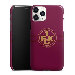 DeinDesign iPhone 11 Pro Handy Premium Case Smartphone Handyh&uuml;lle Schutzh&uuml;lle gl&auml;nzend 1. Fc Kaiserslautern 125 Jahre Official Licensed Product Premium Case