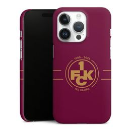 DeinDesign iPhone 14 Pro Handy Premium Case Smartphone Handyh&uuml;lle Schutzh&uuml;lle matt 1. Fc Kaiserslautern Official Licensed Product 125 Jahre Premium Case