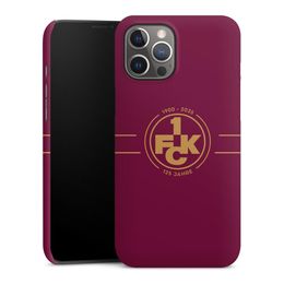 DeinDesign iPhone 12 Pro Max Handy Premium Case Smartphone Handyh&uuml;lle Schutzh&uuml;lle matt 1. Fc Kaiserslautern Official Licensed Product 125 Jahre Premium Case