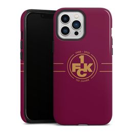 DeinDesign iPhone 13 Pro Max Handy Panzer Handyh&uuml;lle robuste Outdoor H&uuml;lle Schutzh&uuml;lle gl&auml;nzend 1. Fc Kaiserslautern Official Licensed Product 125 Jahre Tough 