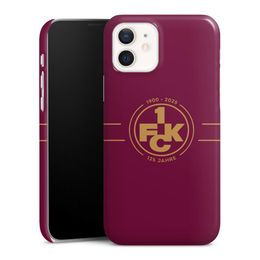DeinDesign iPhone 12 Handy Premium Case Smartphone Handyh&uuml;lle Schutzh&uuml;lle gl&auml;nzend 1. Fc Kaiserslautern Official Licensed Product 125 Jahre Premium Case