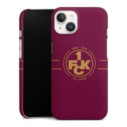 DeinDesign iPhone 14 Handy Premium Case Smartphone Handyh&uuml;lle Schutzh&uuml;lle matt 1. Fc Kaiserslautern Official Licensed Product 125 Jahre Premium Case