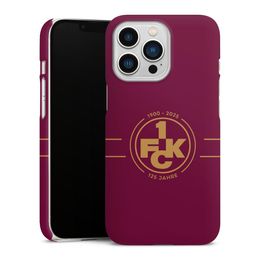 DeinDesign iPhone 13 Pro Handy Premium Case Smartphone Handyh&uuml;lle Schutzh&uuml;lle matt 1. Fc Kaiserslautern Official Licensed Product 125 Jahre Premium Case