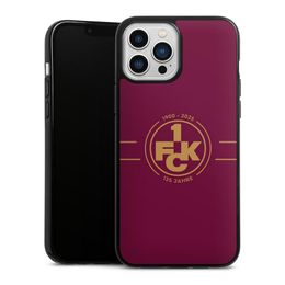 DeinDesign iPhone 13 Pro Max Handy Silikon H&uuml;lle Case schwarz Handyh&uuml;lle 1. Fc Kaiserslautern Official Licensed Product 125 Jahre