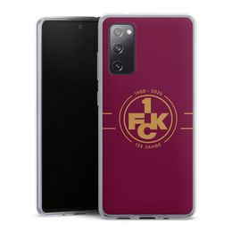 DeinDesign Galaxy S20 FE 5G Handy Silikon H&uuml;lle Case transparent Handyh&uuml;lle 125 Jahre Official Licensed Product 1. Fc Kaiserslautern Silikon Case