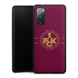 DeinDesign Galaxy S20 FE 5G Handy Silikon H&uuml;lle Case schwarz Handyh&uuml;lle 1. Fc Kaiserslautern 125 Jahre Official Licensed Product
