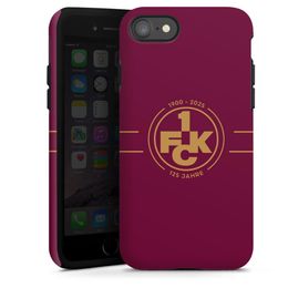 DeinDesign iPhone SE (2022) Handy Panzer Handyh&uuml;lle robuste Outdoor H&uuml;lle Schutzh&uuml;lle matt 1. Fc Kaiserslautern Official Licensed Product 125 Jahre Tough Case