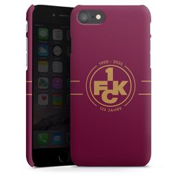 DeinDesign iPhone SE (2022) Handy Premium Case Smartphone Handyh&uuml;lle Schutzh&uuml;lle matt 1. Fc Kaiserslautern Official Licensed Product 125 Jahre Premium Case
