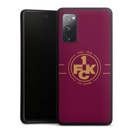 DeinDesign Galaxy S20 FE Handy Premium Silikon H&uuml;lle Handyh&uuml;lle schwarz Case 1. Fc Kaiserslautern 125 Jahre Official Licensed Product Silikon Premium Case