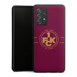 DeinDesign Galaxy A52s 5G Handy Premium Silikon H&uuml;lle Handyh&uuml;lle schwarz Case 125 Jahre Official Licensed Product 1. Fc Kaiserslautern Silikon Premium Case