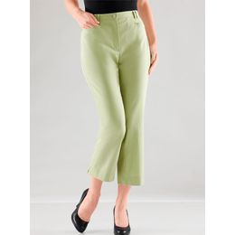 7/8-Hose COSMA, Damen, Gr. 20, Kurzgr&ouml;&szlig;en, gr&uuml;n (lindgr&uuml;n), 97% Baumwolle, 3% Elasthan, unifarben, 7/8-L&auml;nge, Hosen 7/8-Hose