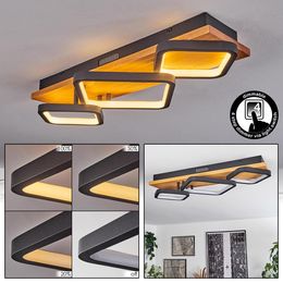 hofstein Pompu Deckenleuchte LED Schwarz, 1-flammig