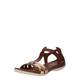 Ecco Sandale 'Flash' Damen Gr&ouml;&szlig;e 41 schoko / gold / rosegold