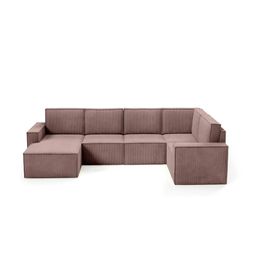 Wohnlandschaft Orto rosa/pink Ma&szlig;e (cm): B: 311 H: 93 Sofas > Sofas nach Material > Stoffsofas &raquo; Sofa DE