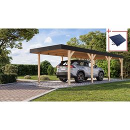 Einzelcarport Karibu, beige, Carports, aus kesseldruckimprägniertem Massivholz