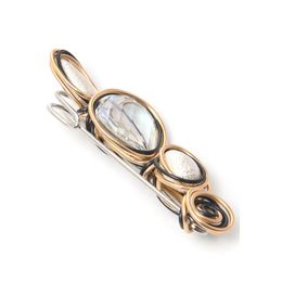Firetti Damen Brosche "Schmuck Geschenk Ansteckschmuck tricolor", rosa, Metall, Broschen, mit Glasstein