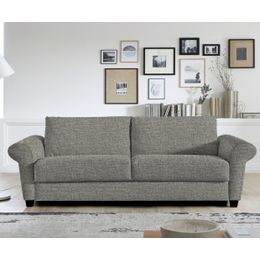 Schlafsofa Bali, B:231cm, grau, 100%PES, Wohnzimmer, Sofas, "ELISA Dauerschl&auml;fer in 140 und 160er Breite", komfortabler Ergoflex-Lattenrost