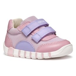 Geox Baby Lauflernschuh "B IUPIDOO GIRL", Gr. 20, rosa, Mesh, Synthetik, Schuhe, Sneaker, Babyschuh, Klettschuh im Pastellfarbenem Look
