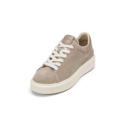 Marc O'Polo MARC O'POLO Damen Sneaker "aus softem Veloursleder", Gr. 42, grau, Obermaterial: 100% Leder (Rind), unifarben, Schuhe
