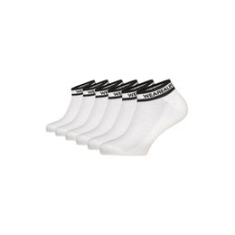 alife and kickin ALIFE & KICKIN Damen Socken "Herren 6 PACK - JohnnyAK", Gr. 47, weiß, 75% Baumwolle, 20% Polyester, 3% Polyamid, 2% Elasthan, Socken, kurze