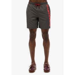 Superdry Herren Badeshorts "SPORT GRAPHIC 17 SWIM SHORT", schwarz, Gr. S, bedruckt, Web, Polyester, Badehosen