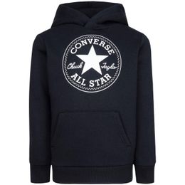 Converse Jungen Kapuzensweatshirt "für Kinder", schwarz, Gr. 146, bedruckt, unifarben, Sweatware, Obermaterial: 60% Baumwolle, 40% Polyester,