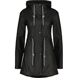 alife and kickin ALIFE & KICKIN Damen Regenjacke "Damen EloiseAK A", schwarz, Gr. XL, 100% Polyurethan, Jacken
