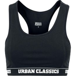 Urban Classics Ladies Logo Bra Bustier schwarz in XS TB1490 black