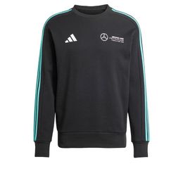 adidas Performance Sportsweatshirt 'MERCEDES - AMG PETRONAS FORMULA ONE TEAM DNA SWEAT' Herren Größe XS aqua / schwarz / weiß