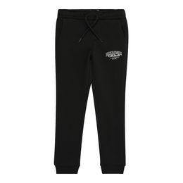 JACK & JONES MINI Hose 'JPSTGORDON MAKOTO' Jungen Gr&ouml;&szlig;e 104 schwarz / wei&szlig;