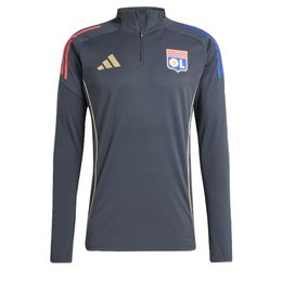 adidas Performance Funktionsshirt 'Olympique Lyon Tiro 25 Competition' Herren Gr&ouml;&szlig;e XXXL blau / pastellgelb / graphit / orangerot