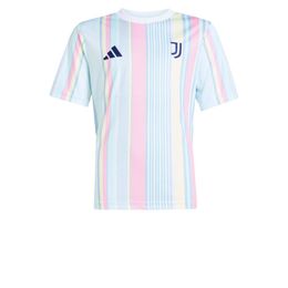 adidas Performance Funktionsshirt 'Juventus Turin 25/26 Pre-Match' Jungen Größe 152 hellblau / pastellgelb / hellpink / weiß