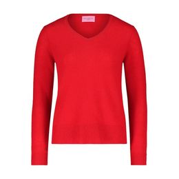 Betty Barclay Kaschmir-Pullover mit V-Ausschnitt Damen Gr&ouml;&szlig;e 4XL rot