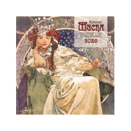 TUSHITA Kalender - Alphonse Mucha - Poster Art 2026 | Gr.: onesize