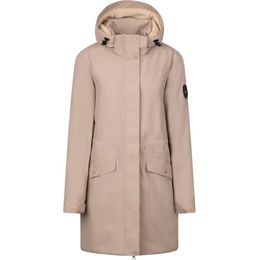DLX Regenjacke "Deborah Rainwear Jacket" in Beige | Gr.: XS