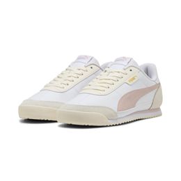 Sneaker Puma "Puma Turino II OG Sneakers Erwachsene", Damen, Gr. 42, wei&szlig; (wei&szlig; mauve mist frosted ivory pink), Obermaterial: Synthetik, Kuhleder, Leder; Futter: Textil; Innensohle: Textil; Laufsohle: Gummi, Schuhe Sneaker