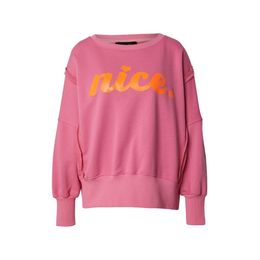 miss goodlife Sweatshirt 'Nice' Damen Gr&ouml;&szlig;e M neongr&uuml;n / dunkelorange / rosa / himbeer