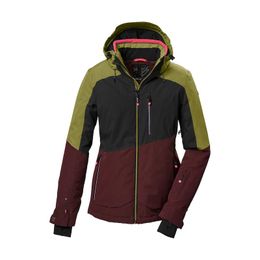 Killtec Damen Skijacke &raquo;KSW 37 WMN SKI JCKT&laquo; Atmungsaktive, wasserdichte Skijacke mit verstellbarer Kapuze gr&uuml;n 42