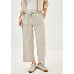 Cecil Stoffhose &raquo;Style Neele&laquo; Sommerhose mit Streifen-Muster, Seersucker-Style pearl beige S (38) - L&auml;nge 26 L&auml;nge 26 S (38) L&auml;ssige Sommerhose von...