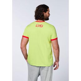Chiemsee T-Shirt Sharp Green L (52/54) L (52/54) Chiemsee Herren-Shirt im Two-Tone-Look mit Label-Akzent