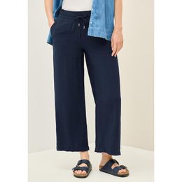 Cecil Stoffhose »Style Neele« Sommerhose 7/8 Twill mit Struktur urban navy XS (36) - Länge 26 Länge 26 XS (36) Twill-Hose für Damen von Cecil